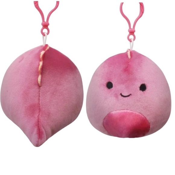 Squishmallows | Toys | Poleena The Pink Dinosaur Squishmallow Clip ...